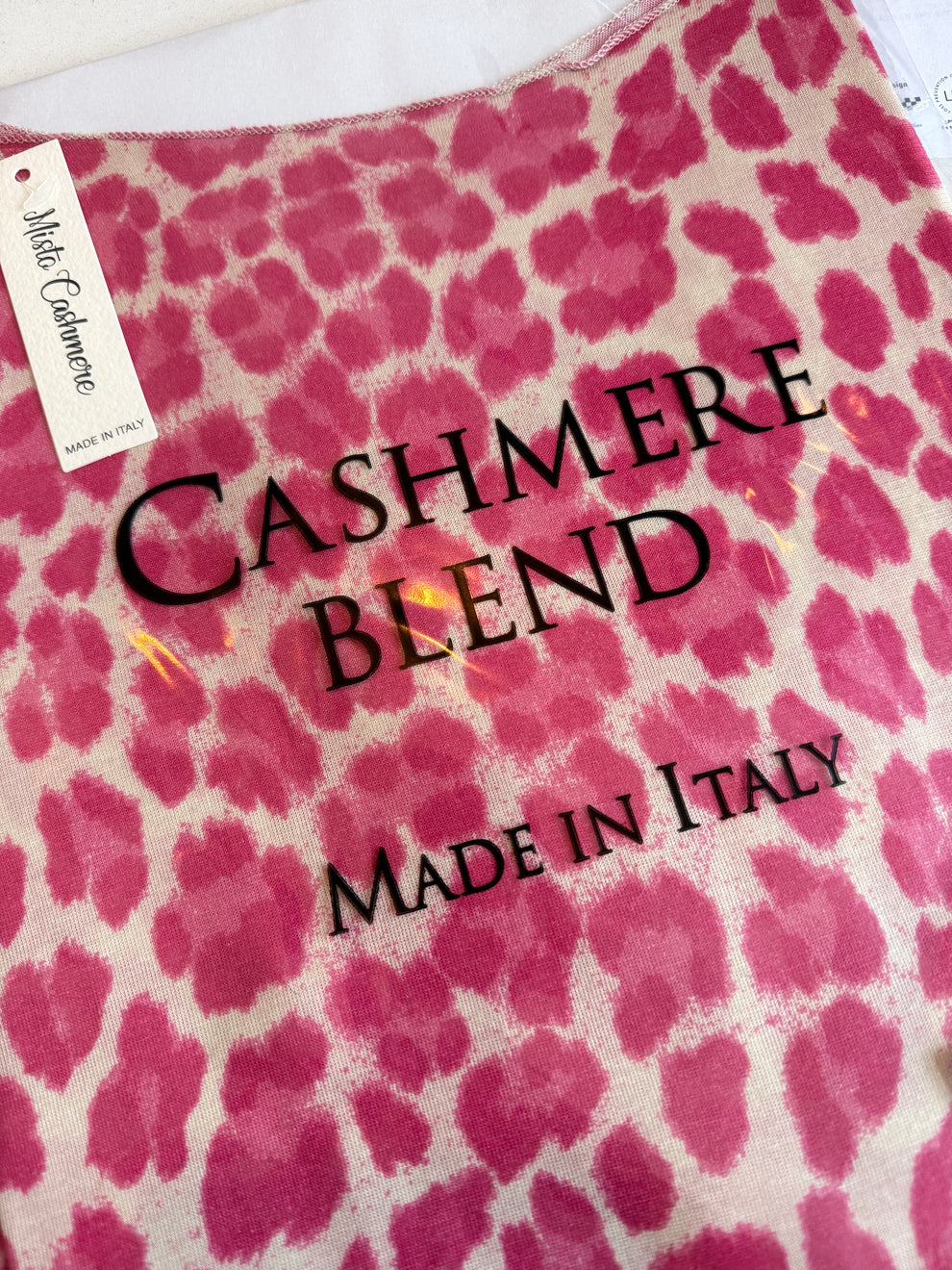 Pink Leopard Cashmere Blend Layering Top – Boutiquemma